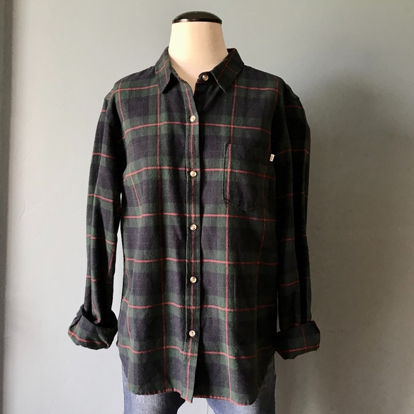 Obey | Tops | Obey Womens Button Up Flannel | Poshmark